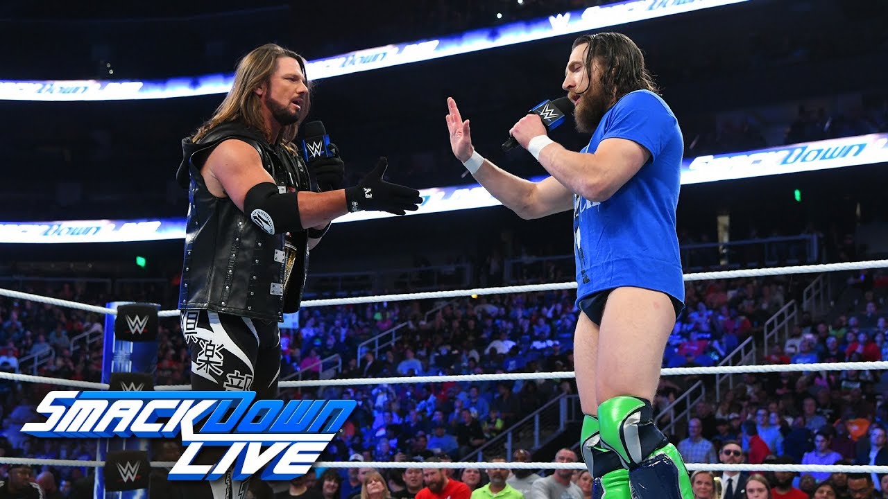 Daniel Bryan vs. AJ Styles Happens on SmackDown, Bryan Replaced By ...