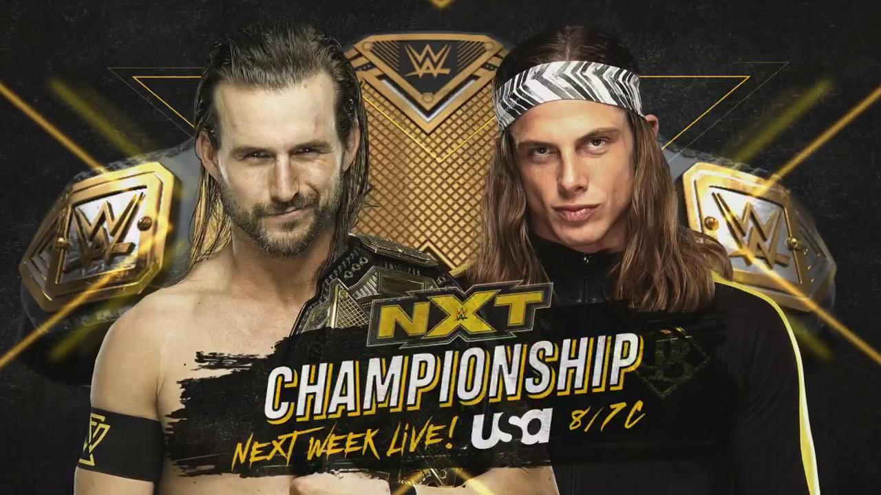 Three Title Matches Set for Next Week’s NXT – TPWW