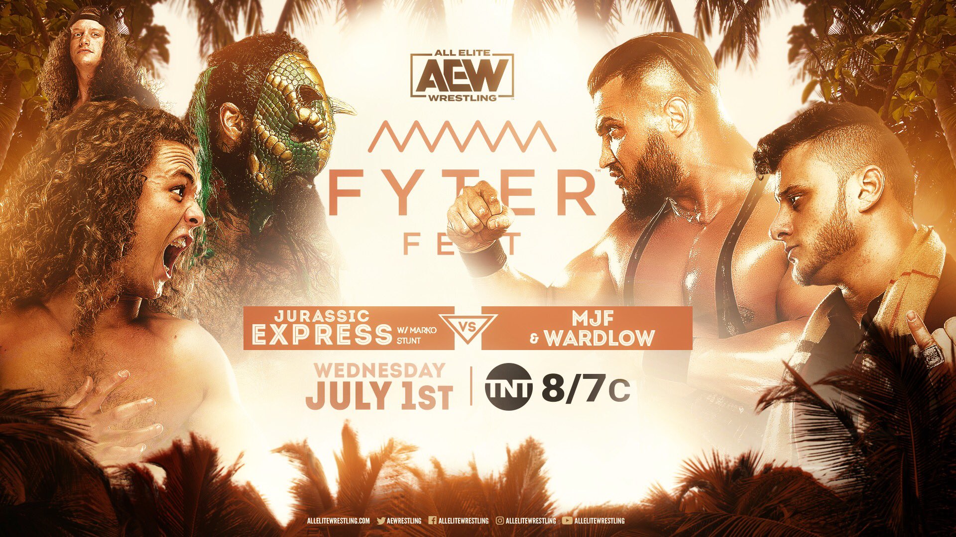 AEW Fyter Fest & NXT Great American Bash Cards for Tonight + AEW ...
