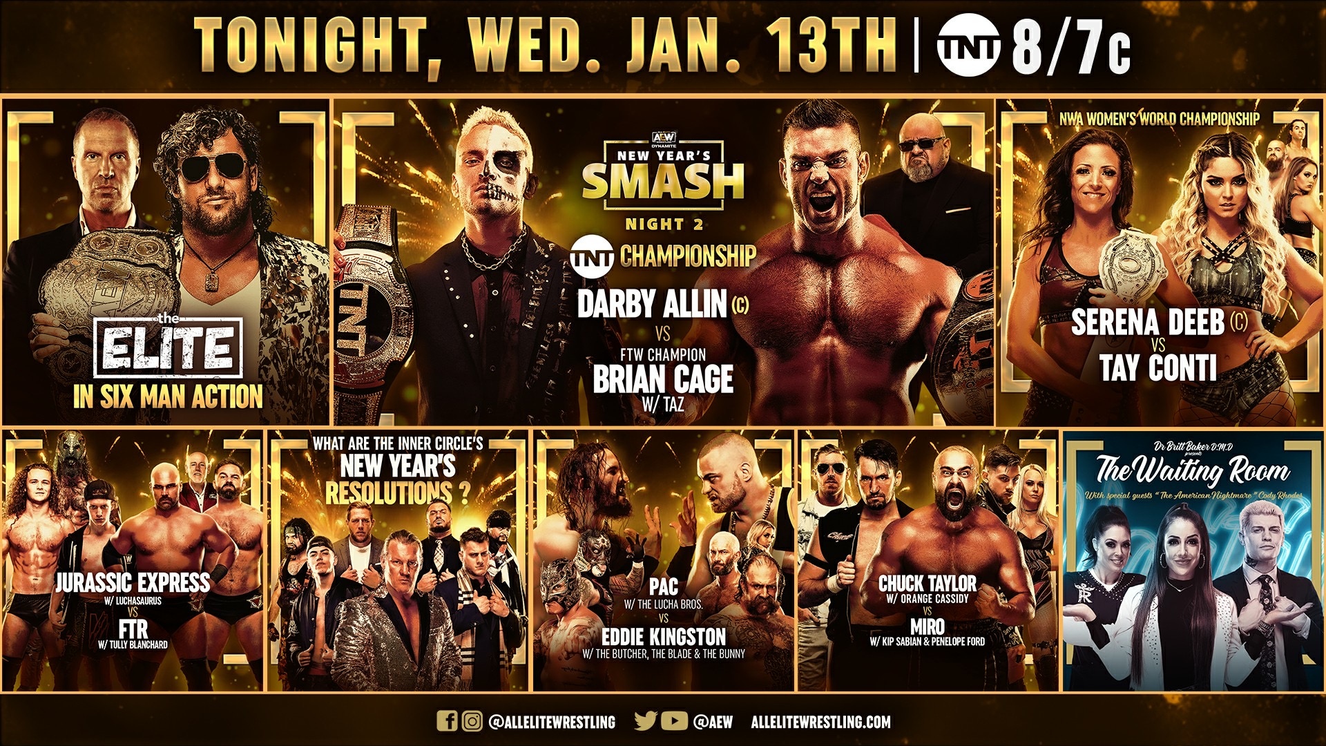 AEW Dynamite & NXT Cards for Tonight – TPWW