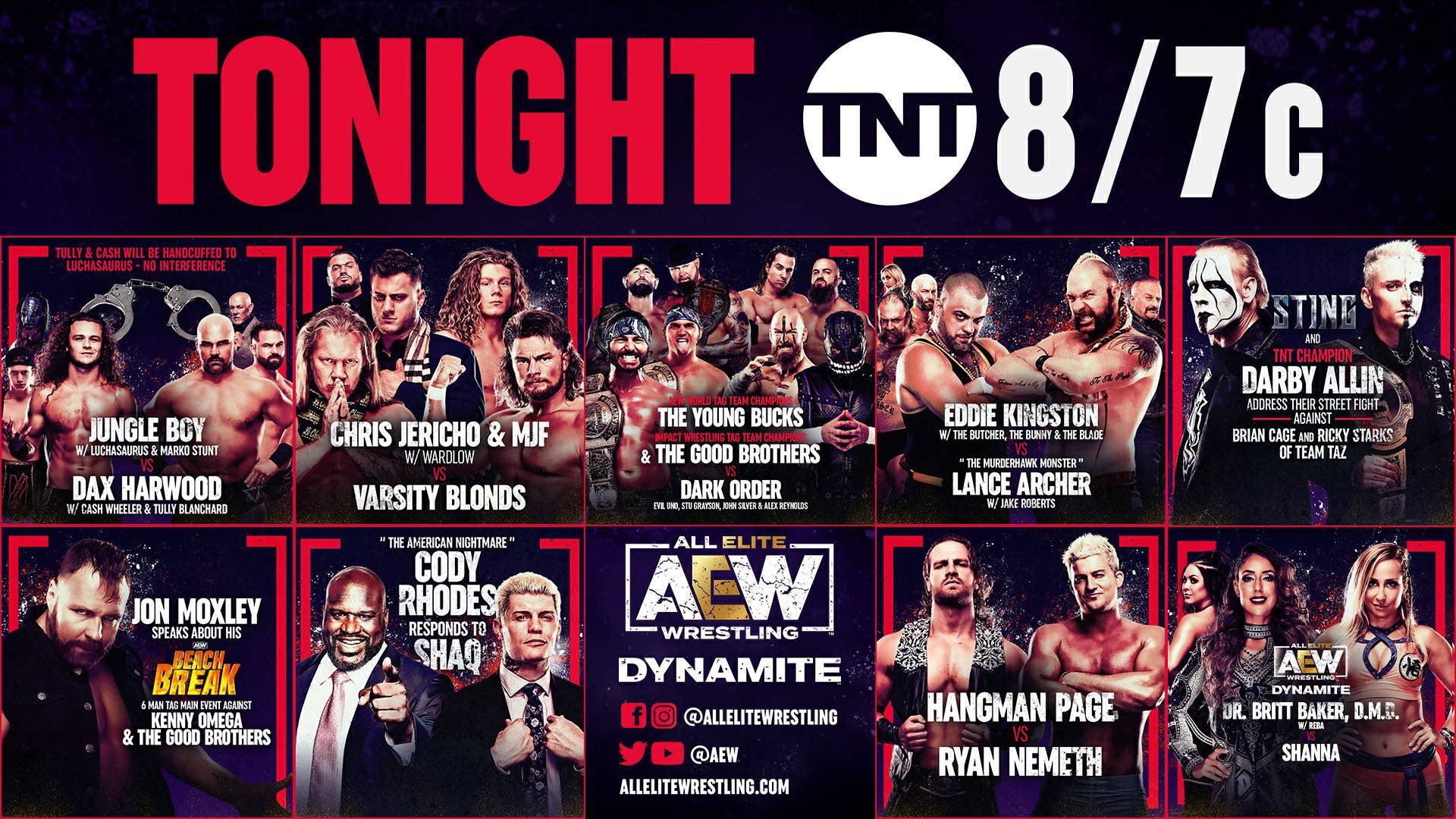 AEW Dynamite & NXT Cards for Tonight + AEW Rankings – TPWW