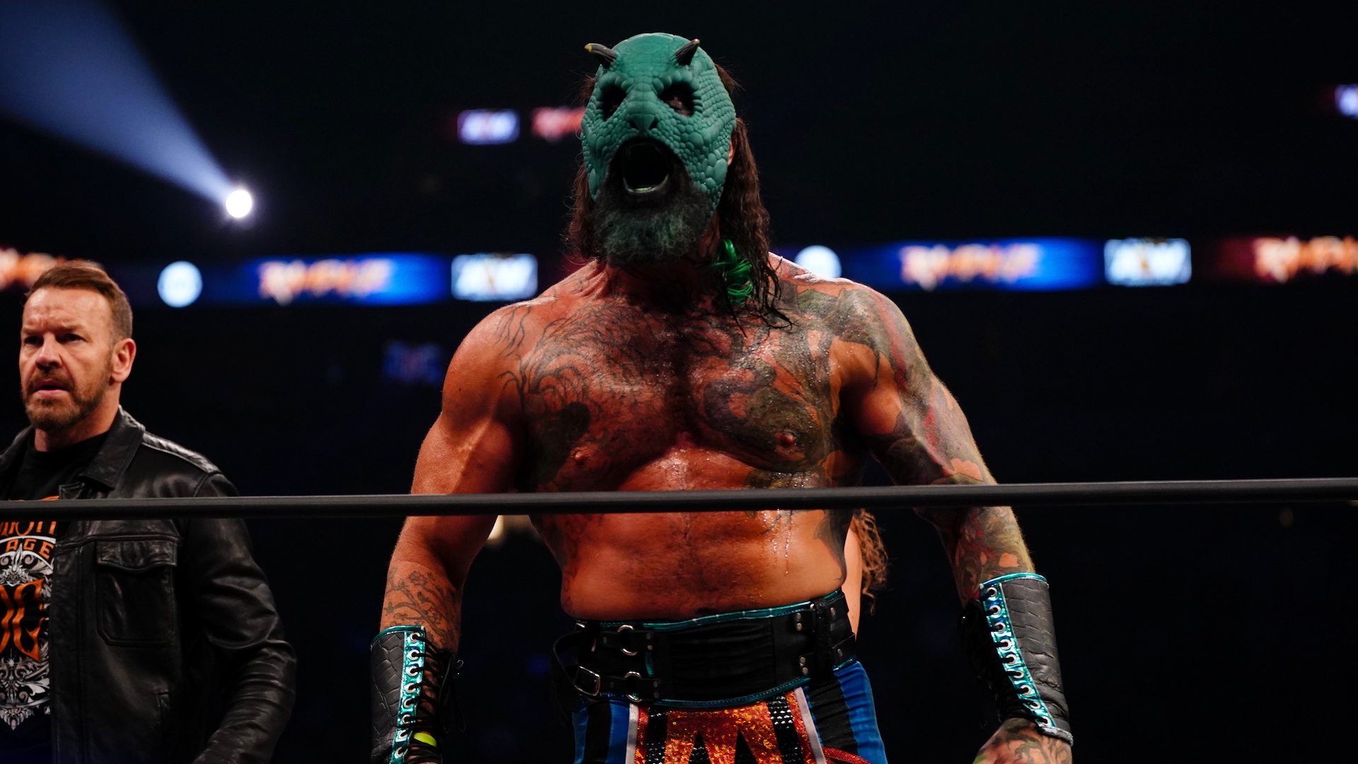 Lawsuit Filed Against AEW & Luchasaurus Over Luchasaurus Mask Legal ...