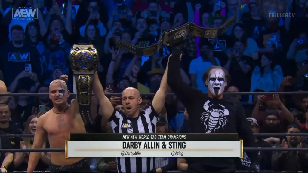 AEW: More on Sting & Darby Allin Winning AEW Tag Titles, New Johnny TV & Taya Valkyrie Romcom ...
