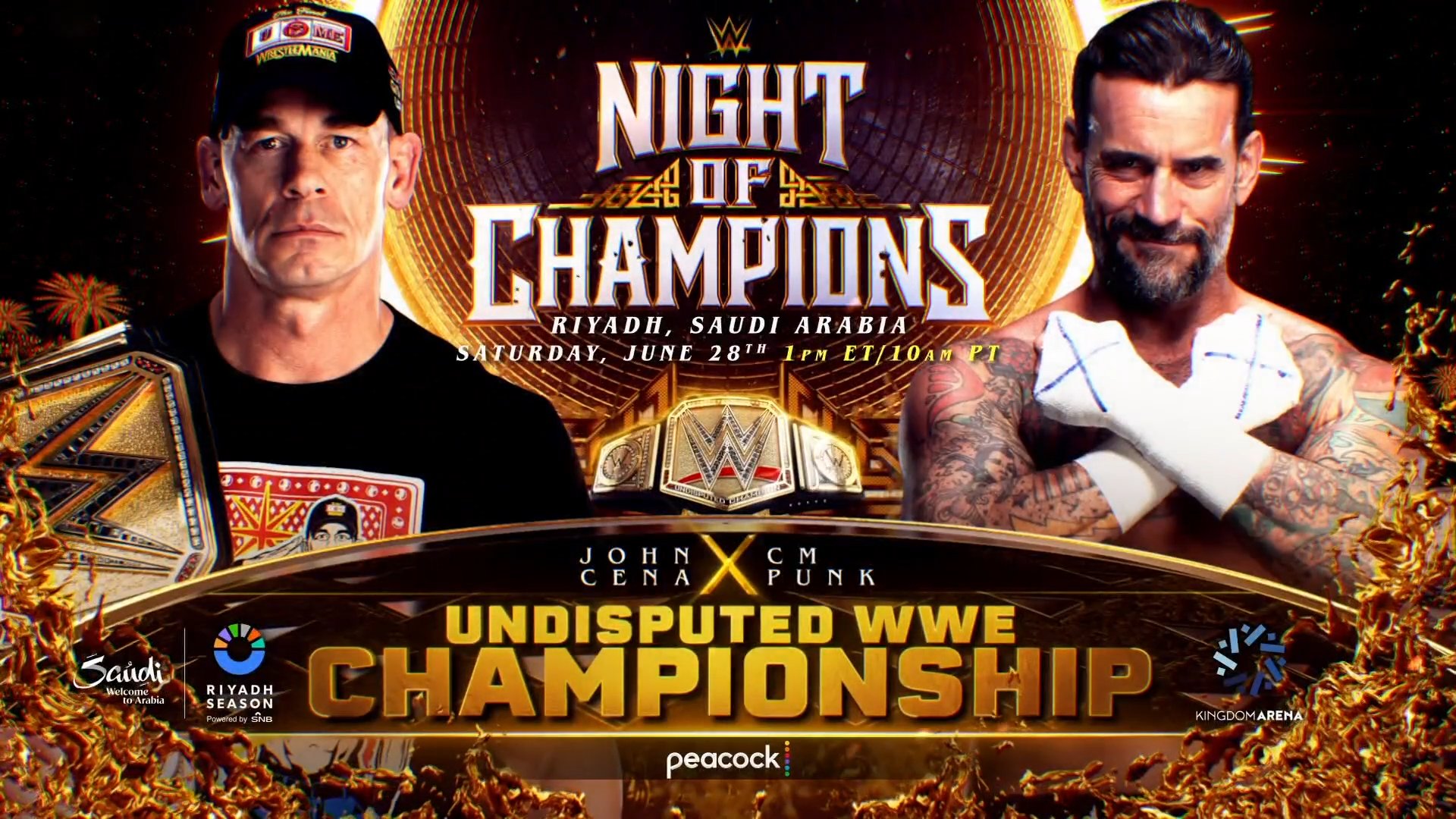 CM Punk vs. John Cena for Undisputed WWE Title Set for WWE Night of Champions 2025 – TPWW
